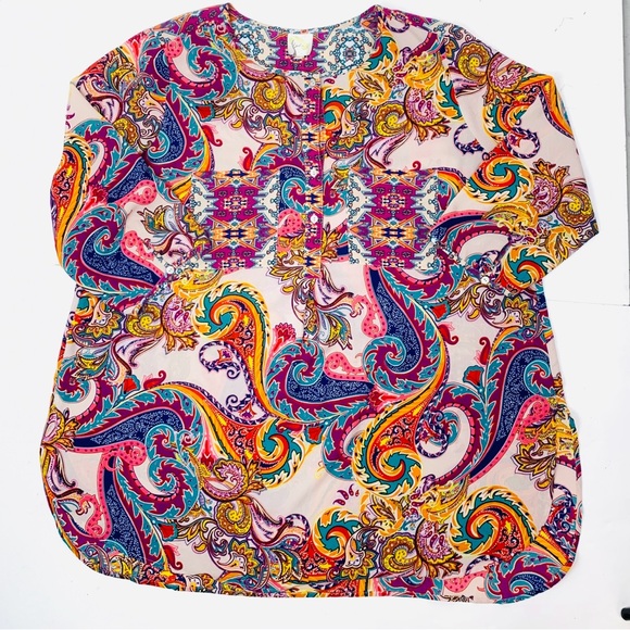 fig and flower | Tops | Fig Flower Women Plus Size 3x Tunic Shift Dress ...